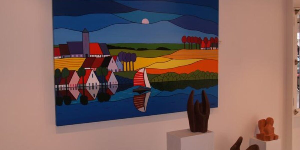 Kleurige combinatie bij galerie De Rode Cirkel | Sleutelstad