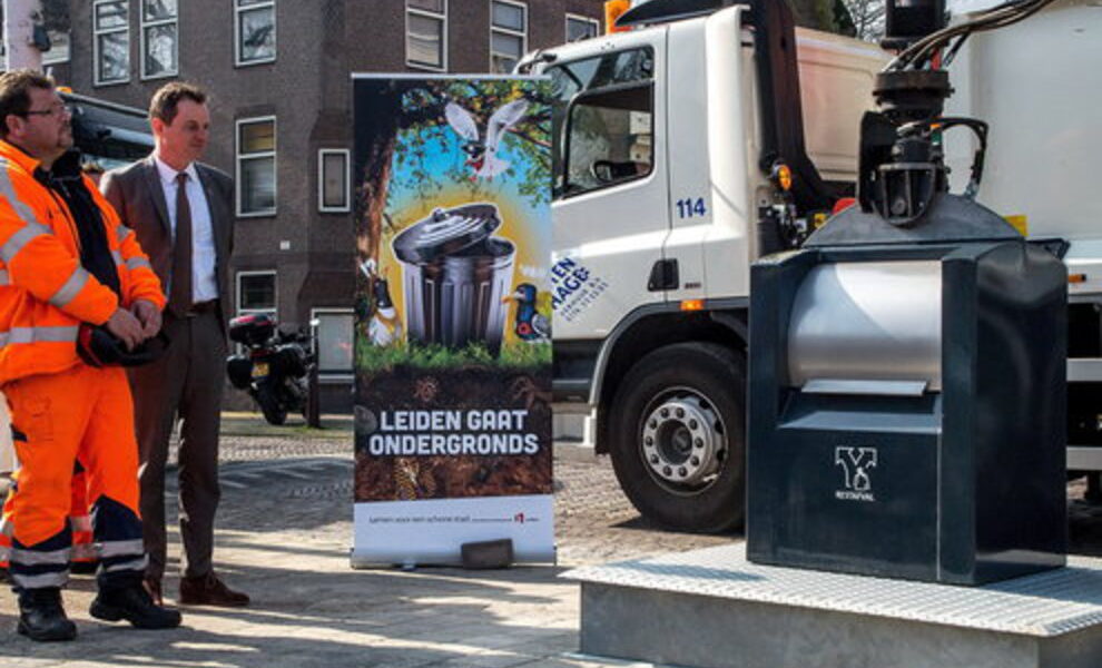 Eerste ondergrondse vuilcontainer geplaatst | Sleutelstad