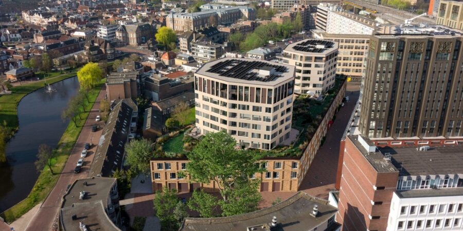 Achthoekige woontorens op ABN AMRO-locatie bij station | Sleutelstad