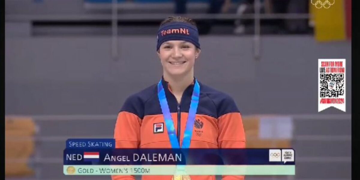 Nogmaals goud voor schaatsster Angel Daleman op Youth Olympic Games ...